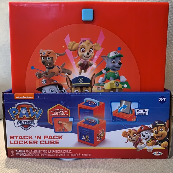 Jakks | Toys | Paw Patrol Stack N Pack Locker Cube Popup Mirror Lift To ...